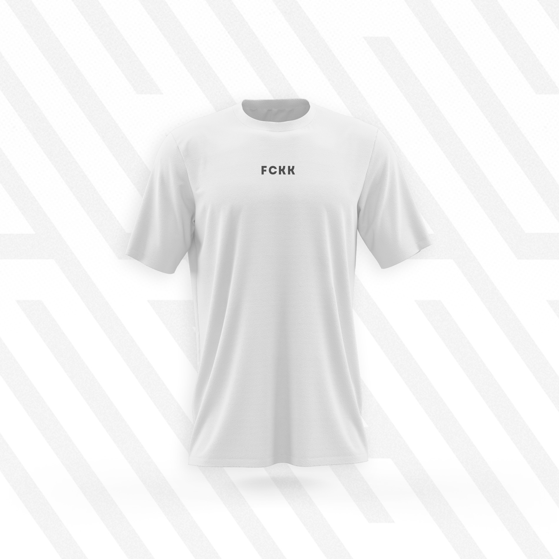 Футболка біла FCKK - фан шоп ФК Кривбас